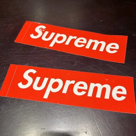 Supreme | Design | Supreme Red And White Logo Stickers | Poshmark